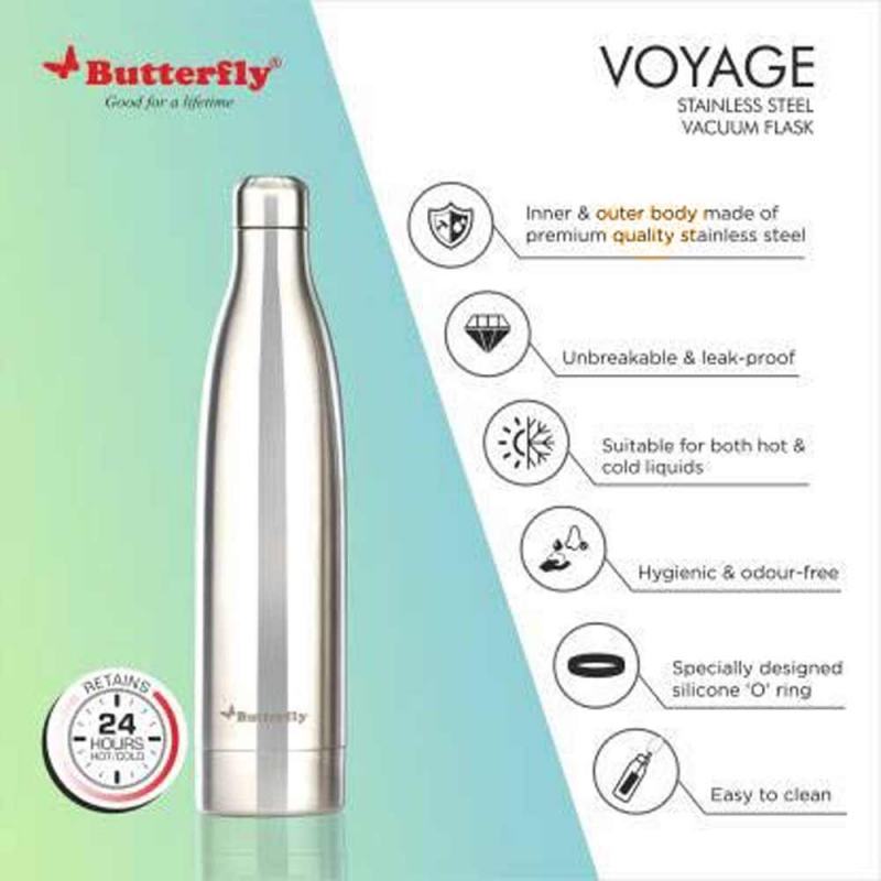 Butterfly Flask Stainless Steel Vacuum Bottle 750ml | 1000ml Voyage
